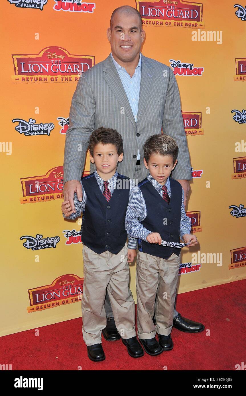 Tito Ortiz and Sons arrives at Disney's "The Lion Guard: Return Of The ...