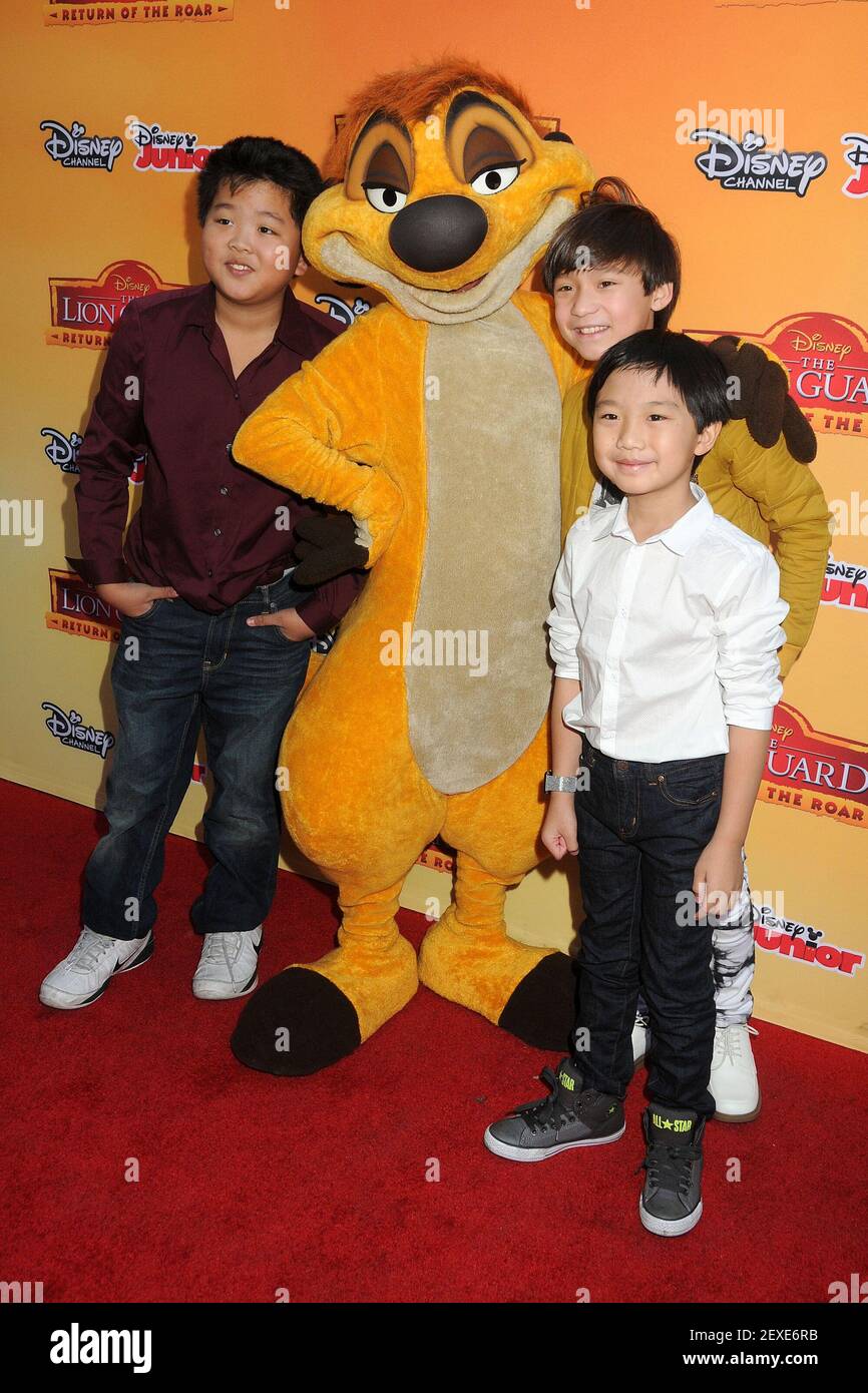 14 November 2015 - Burbank, California - Hudson Young, Forrest Wheeler, Ian Chen. "The Lion ...