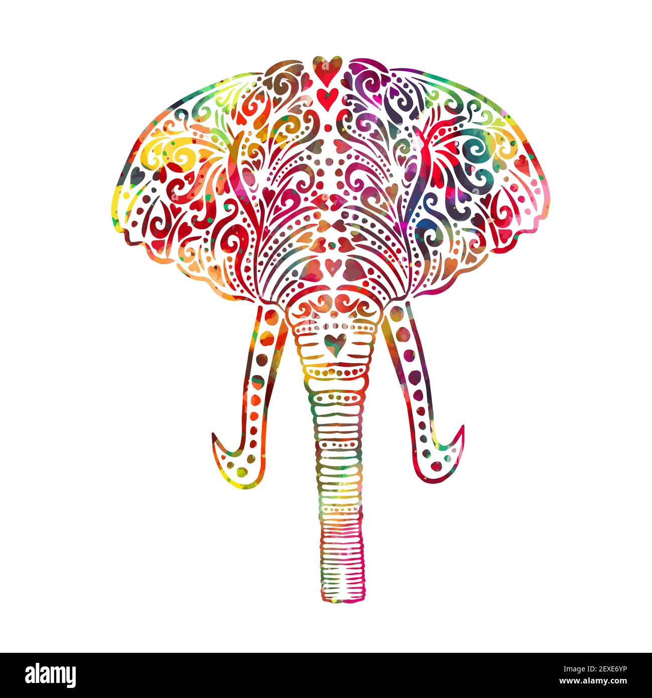 Elephants patterns Stock Vector Images - Alamy