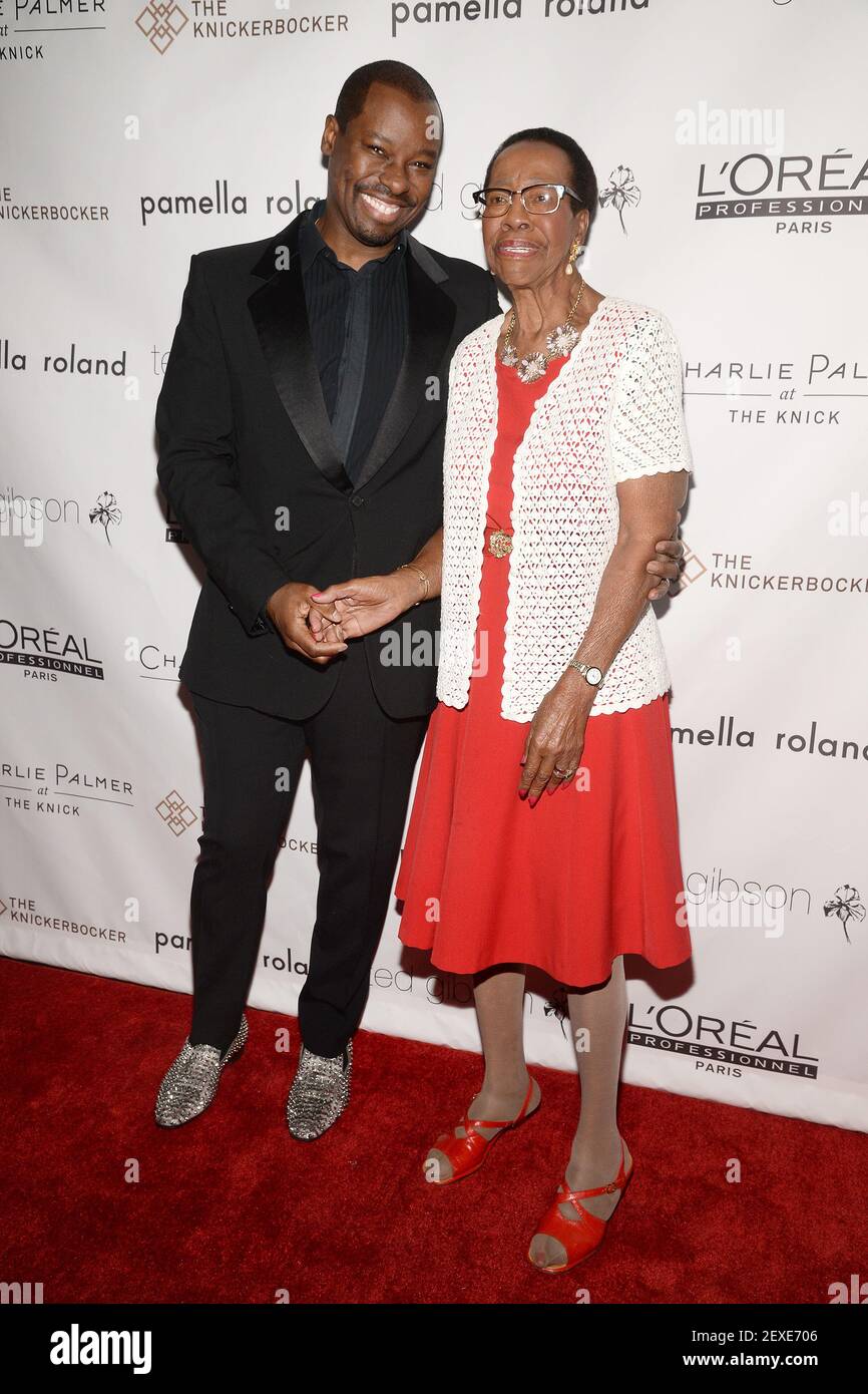 Hair stylist Ted Gibson and his mother Beatrice Gibson attend his 50th ...