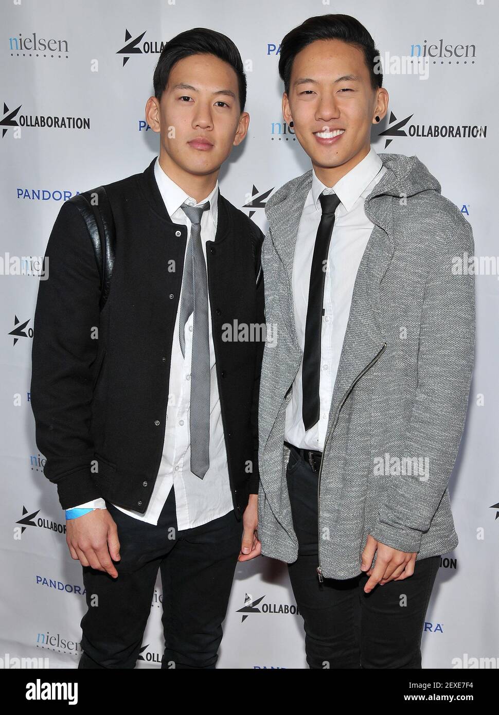 (L-R) JRod Twins - Jason Rod and Justin Rod arrives at Kollaboration ...