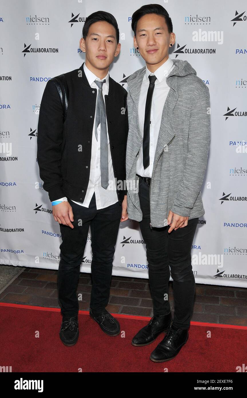 (L-R) JRod Twins - Jason Rod and Justin Rod arrives at Kollaboration ...