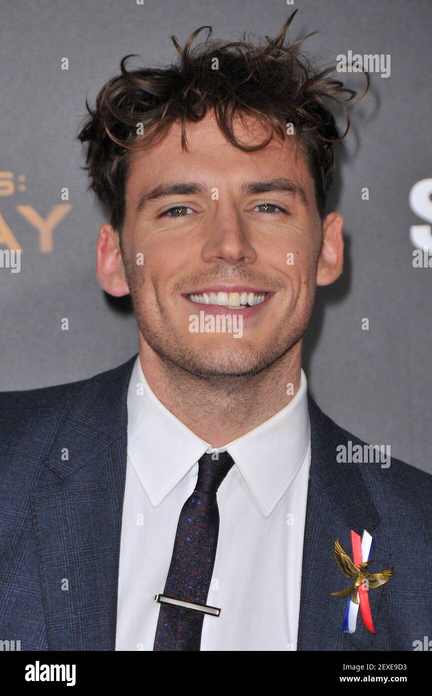 Sam Claflin arrives at "The Hunger Games: Mockingjay â€“ Part 2" Los ...