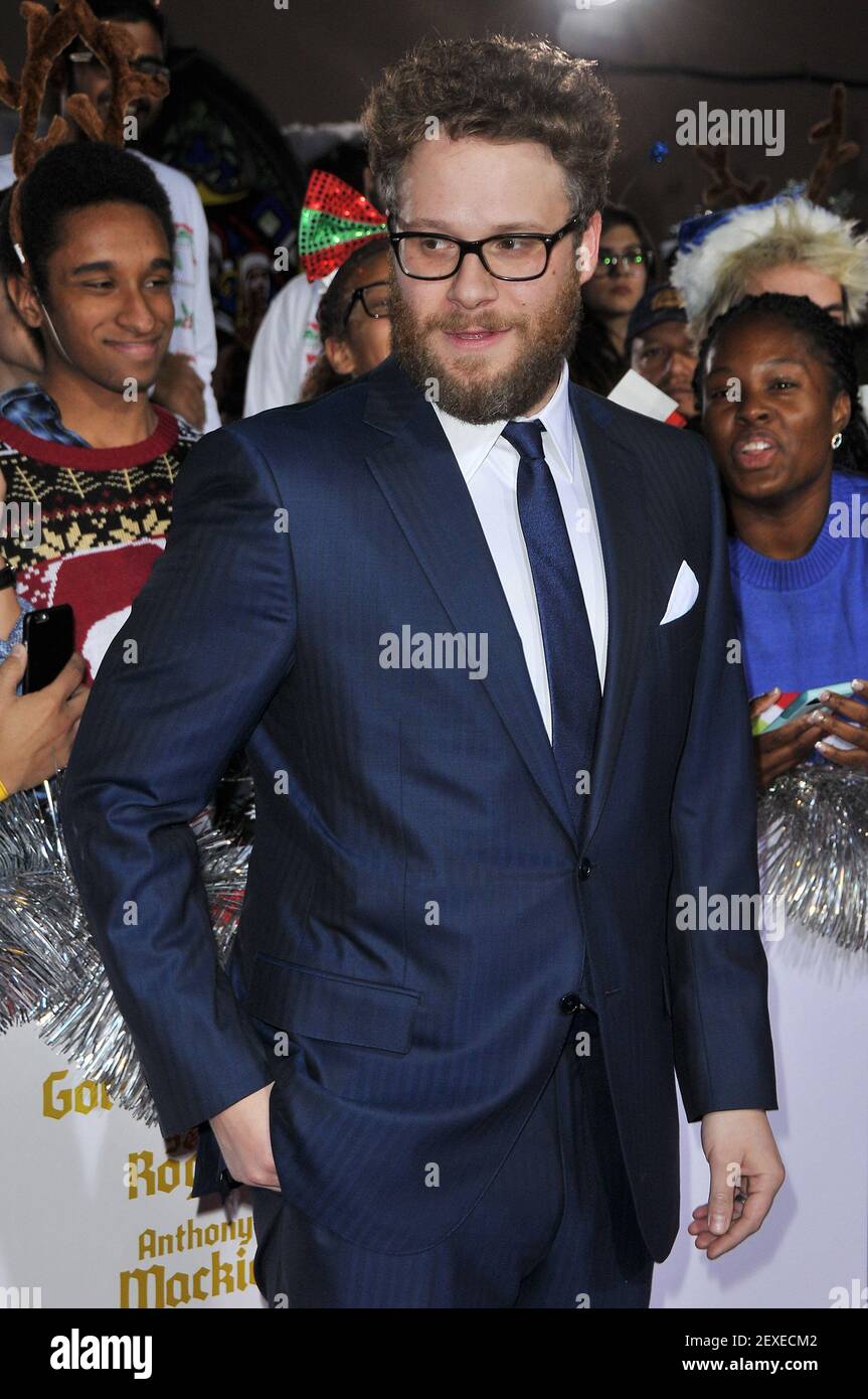 Seth Rogen arrives at "The Night Before" Los Angeles Premiere held at ...