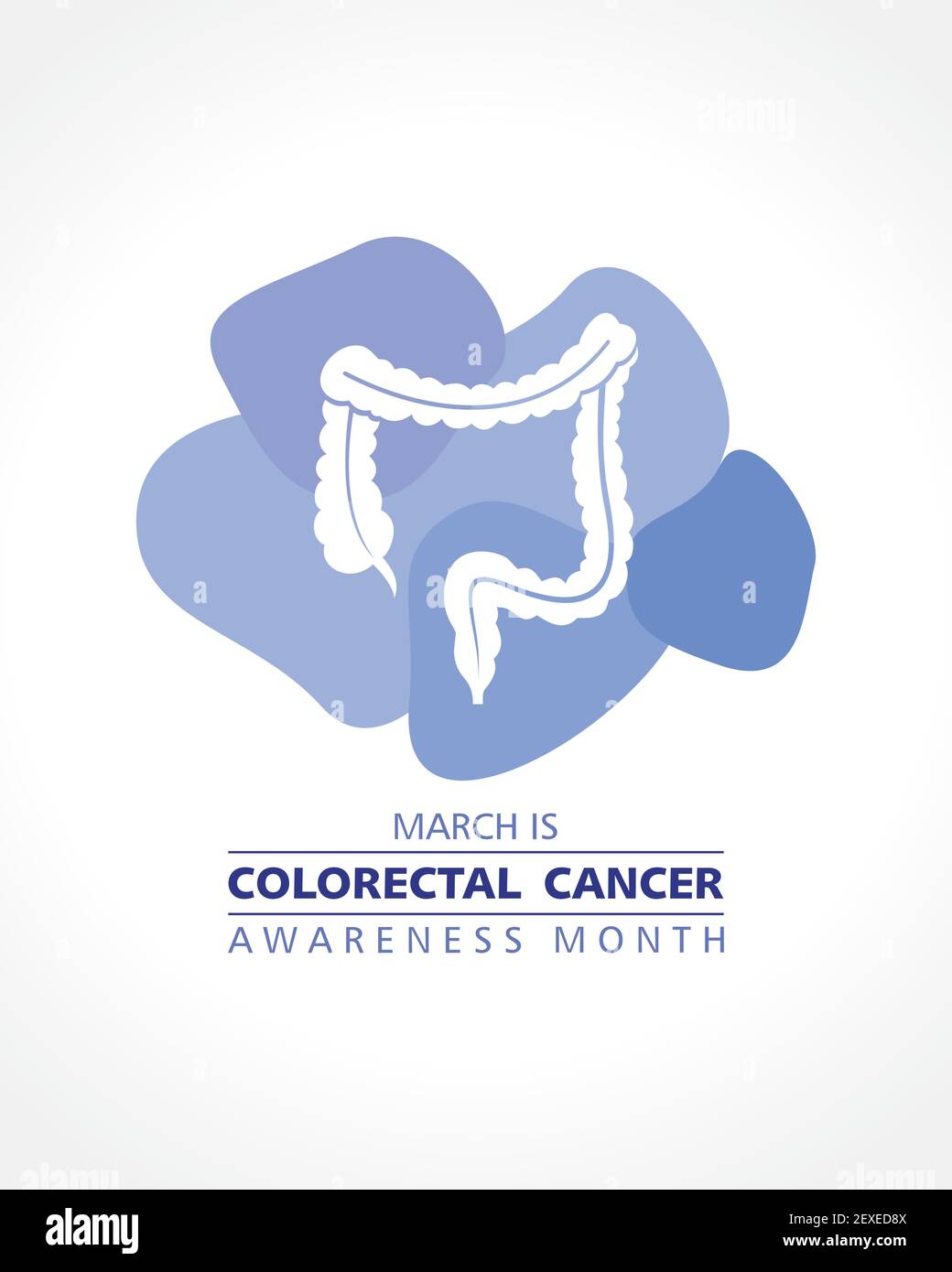 Vector illustration of Colorectal Cancer Awareness Month observed in ...