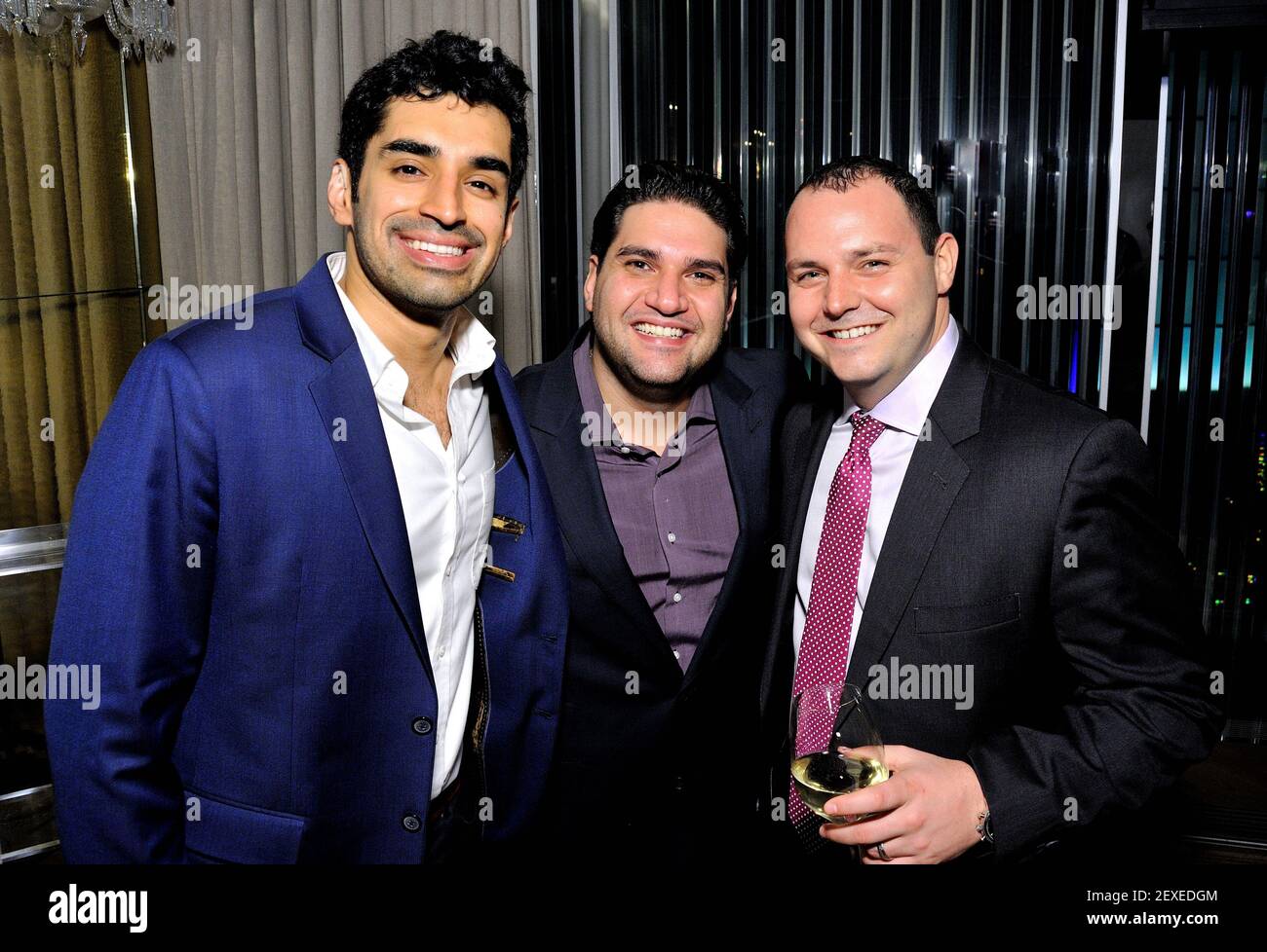 L-R: Hiten Samtani, Kevin Martin and Ross Fox attend The Turnberry ...