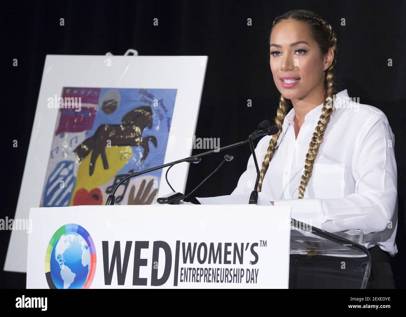 United Nations, New York, USA, November 19 2015 - British Singer Leona ...