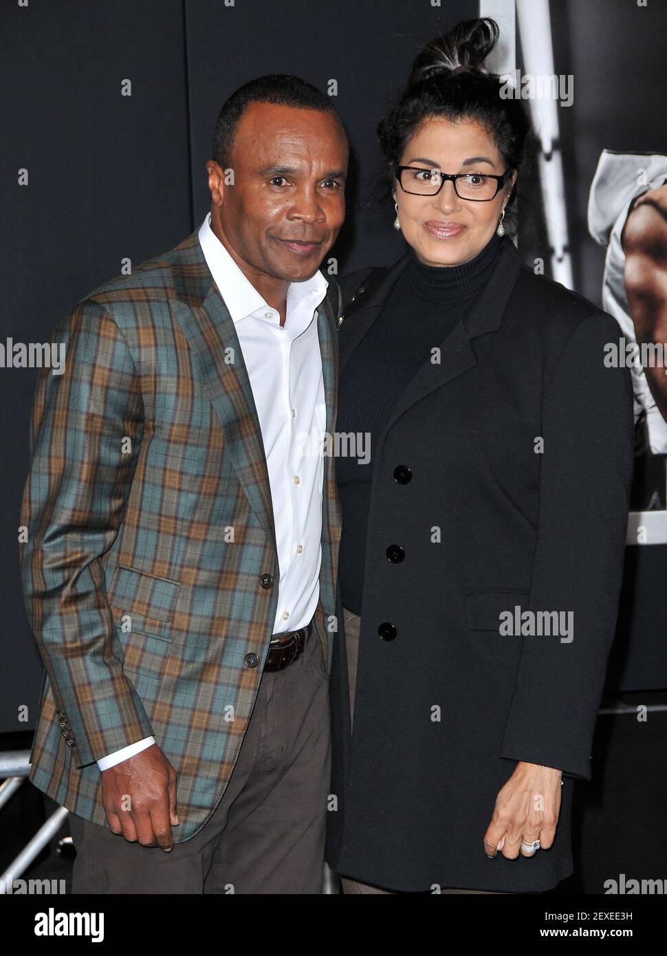 (L-R) Sugar Ray Leonard and wife Bernadette Robi arrives at the "Creed ...