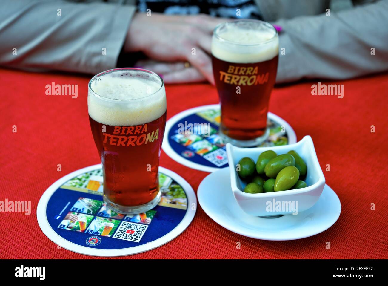 characteristic red craft beer produced in Puglia in southern Italy 4 ...