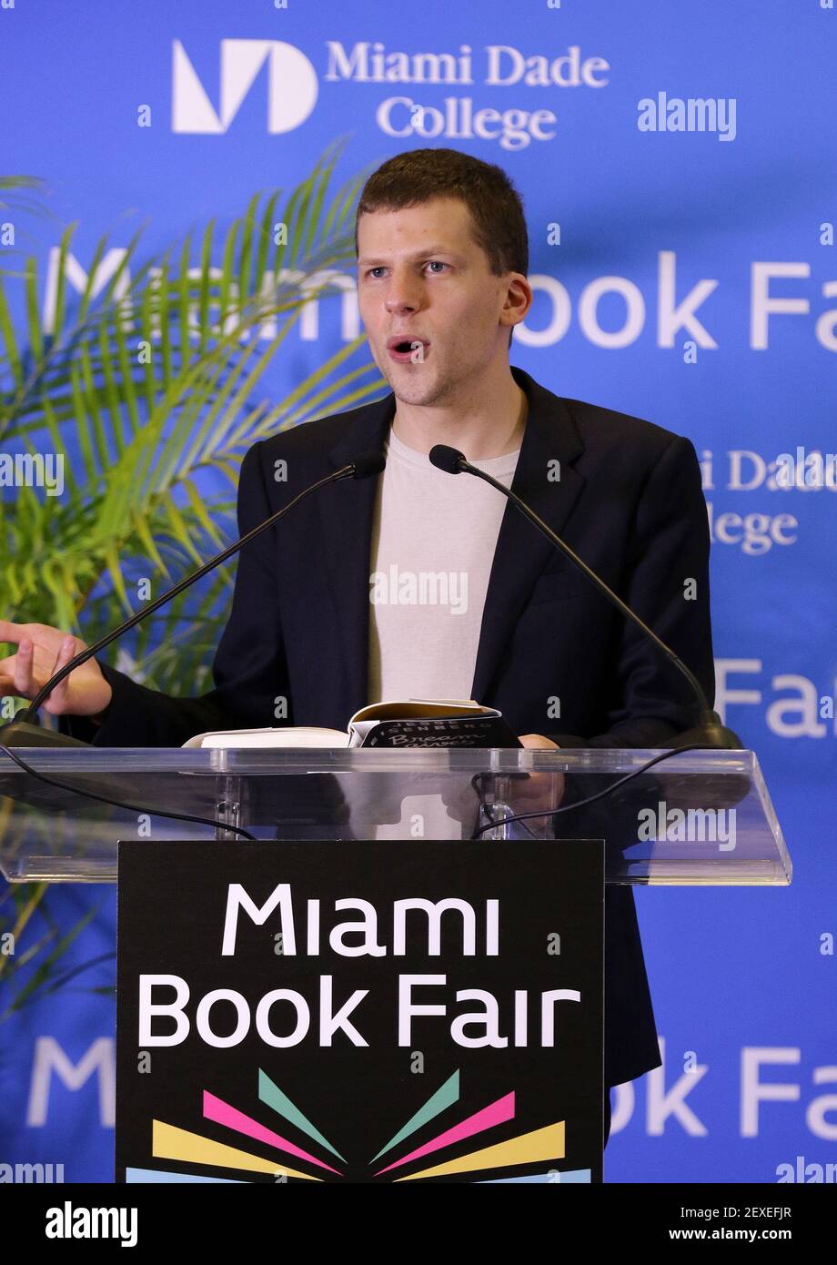 MIAMI, FLORIDA NOVEMBER 22, 2015: Jesse Eisenberg is seen during the ...