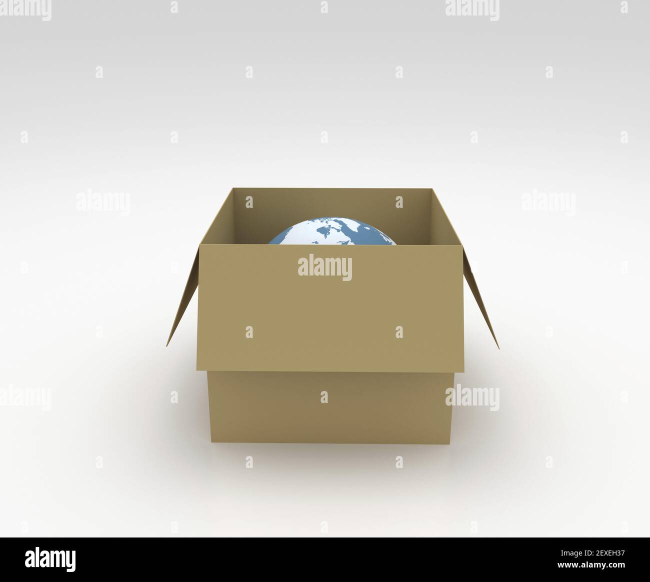 Earth in the Box Stock Photo - Alamy