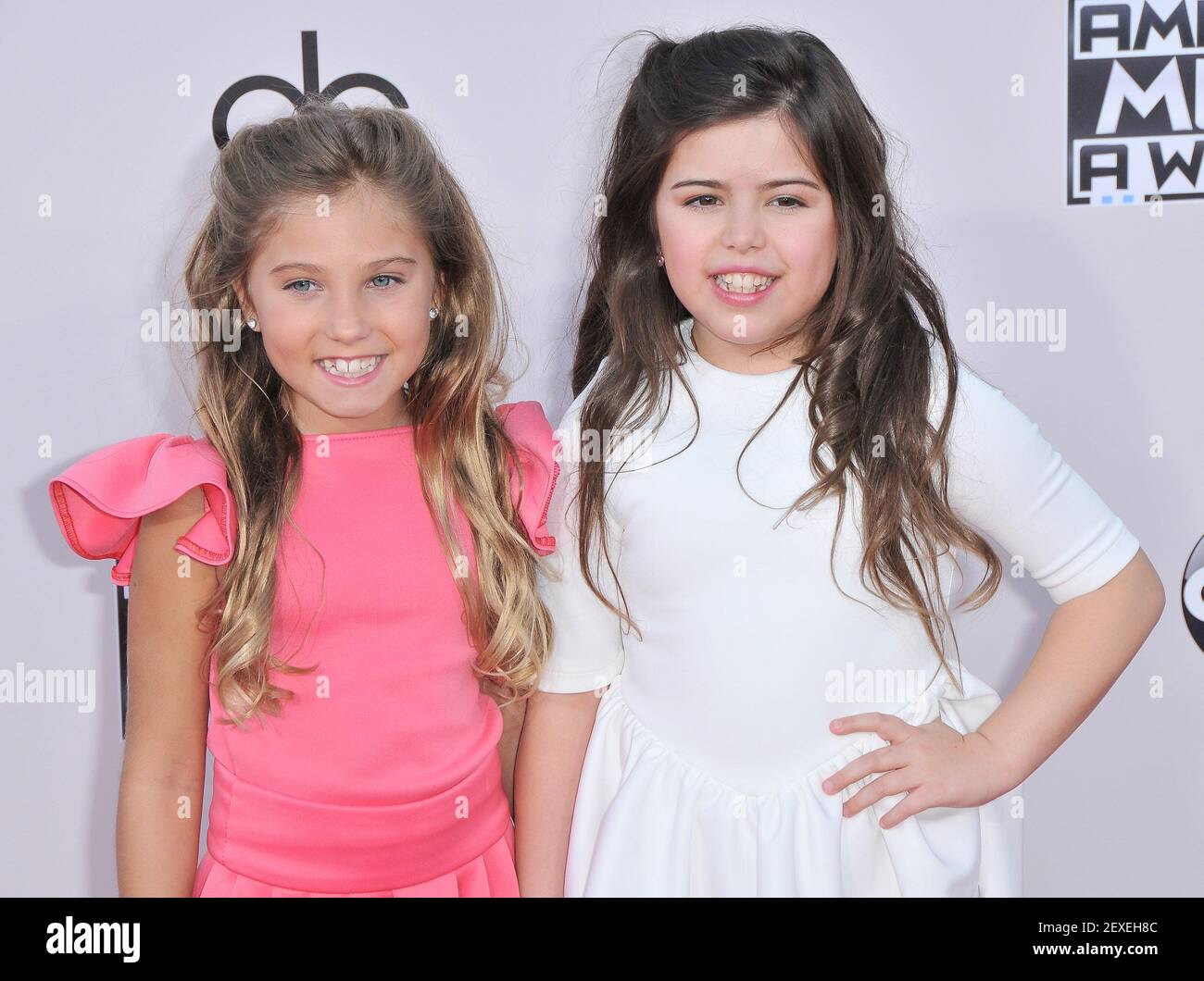 Rosie Grace and Sophia Grace arrives at the 2015 American Music Awards ...
