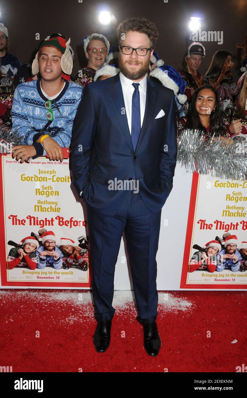 18 November 2015 - Los Angeles, California - Seth Rogen. "The Night ...
