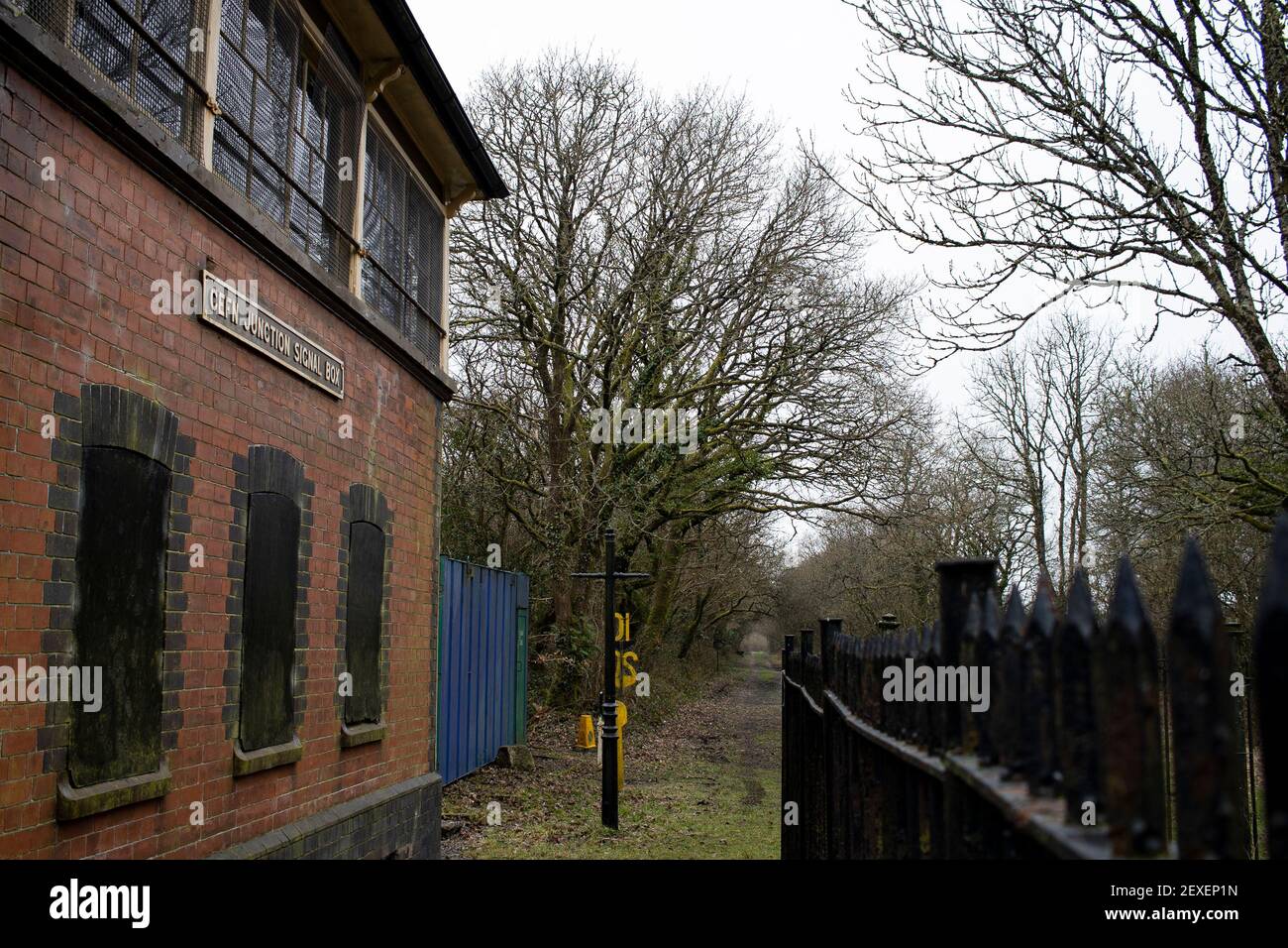 A view of Cefn Junction Signal Box, Bridgend on the 4th March 2021 ...