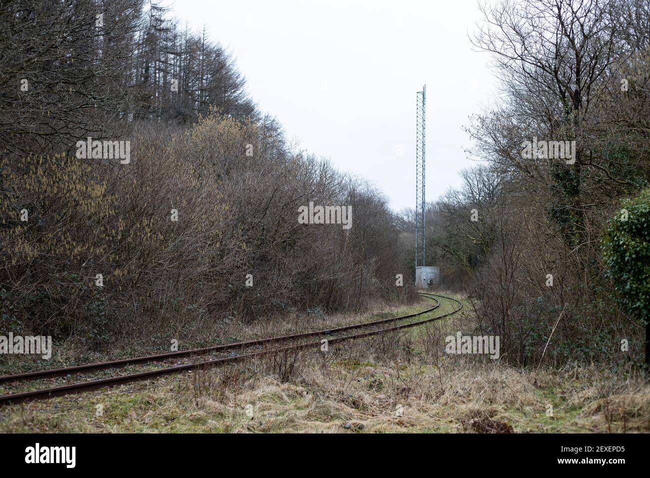 A view from Cefn Junction Signal Box towards Tondu on the 4th March ...