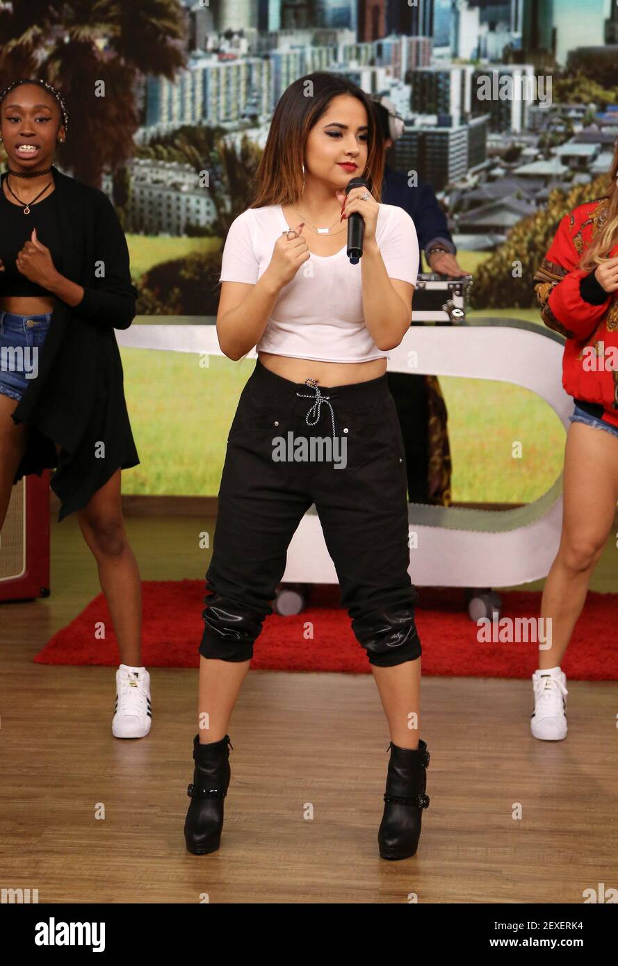 MIAMI,FL - NOVEMBER 23: Becky G is seen performing during Despierta ...