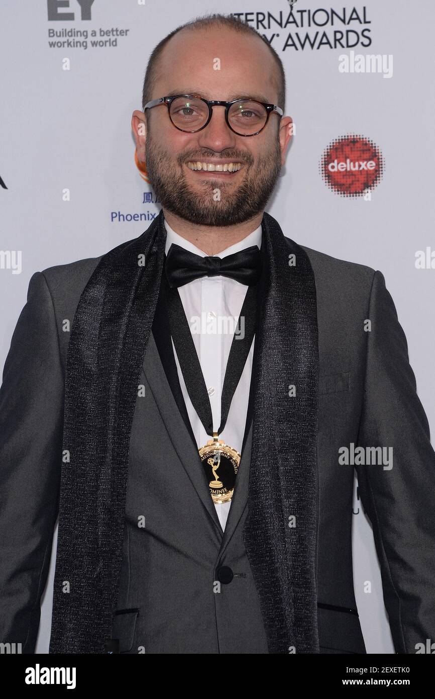 Writer-Director Tom Bidwell attends the 43rd International Emmy Awards ...