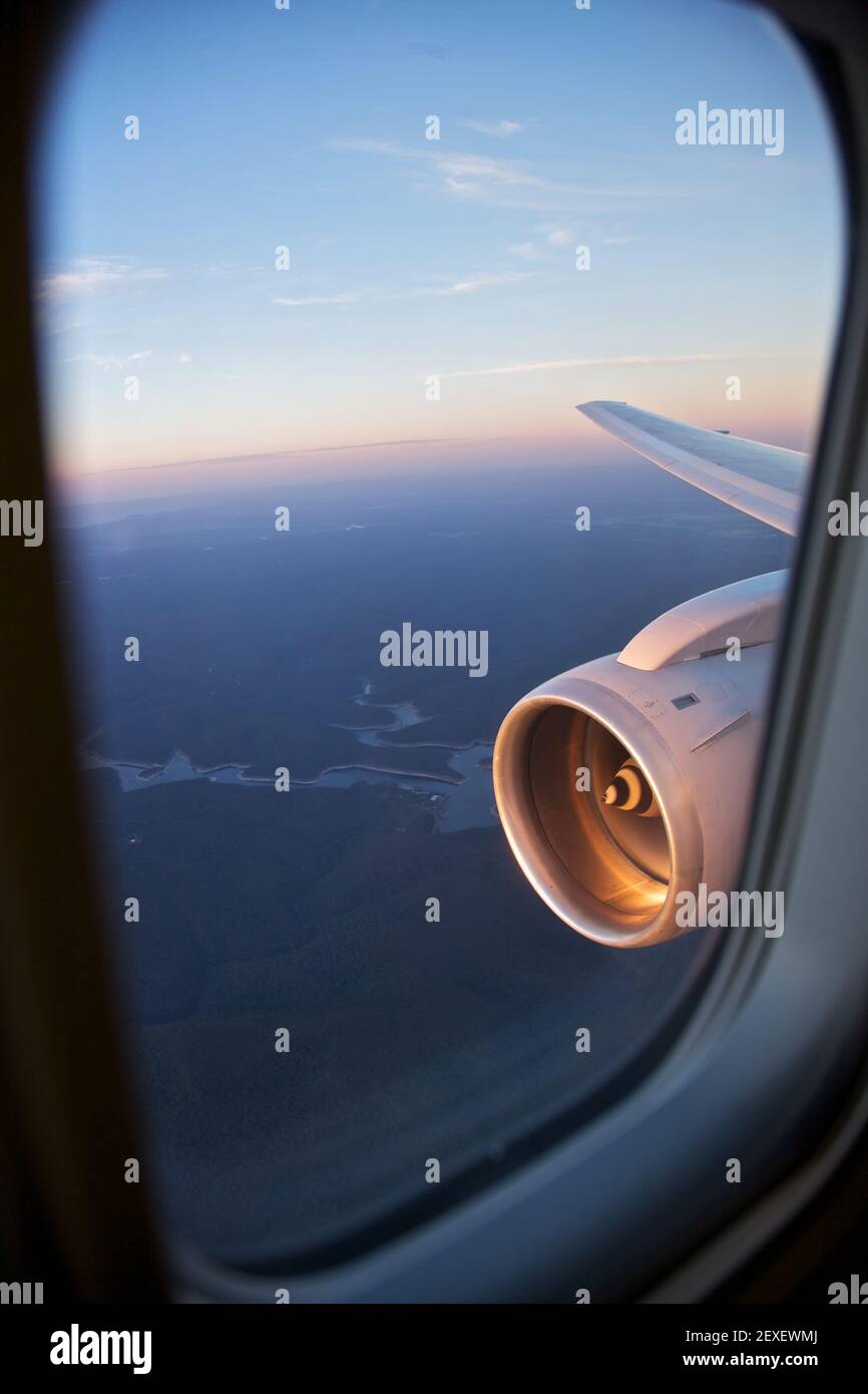 Plane's View, flying Stock Photo - Alamy