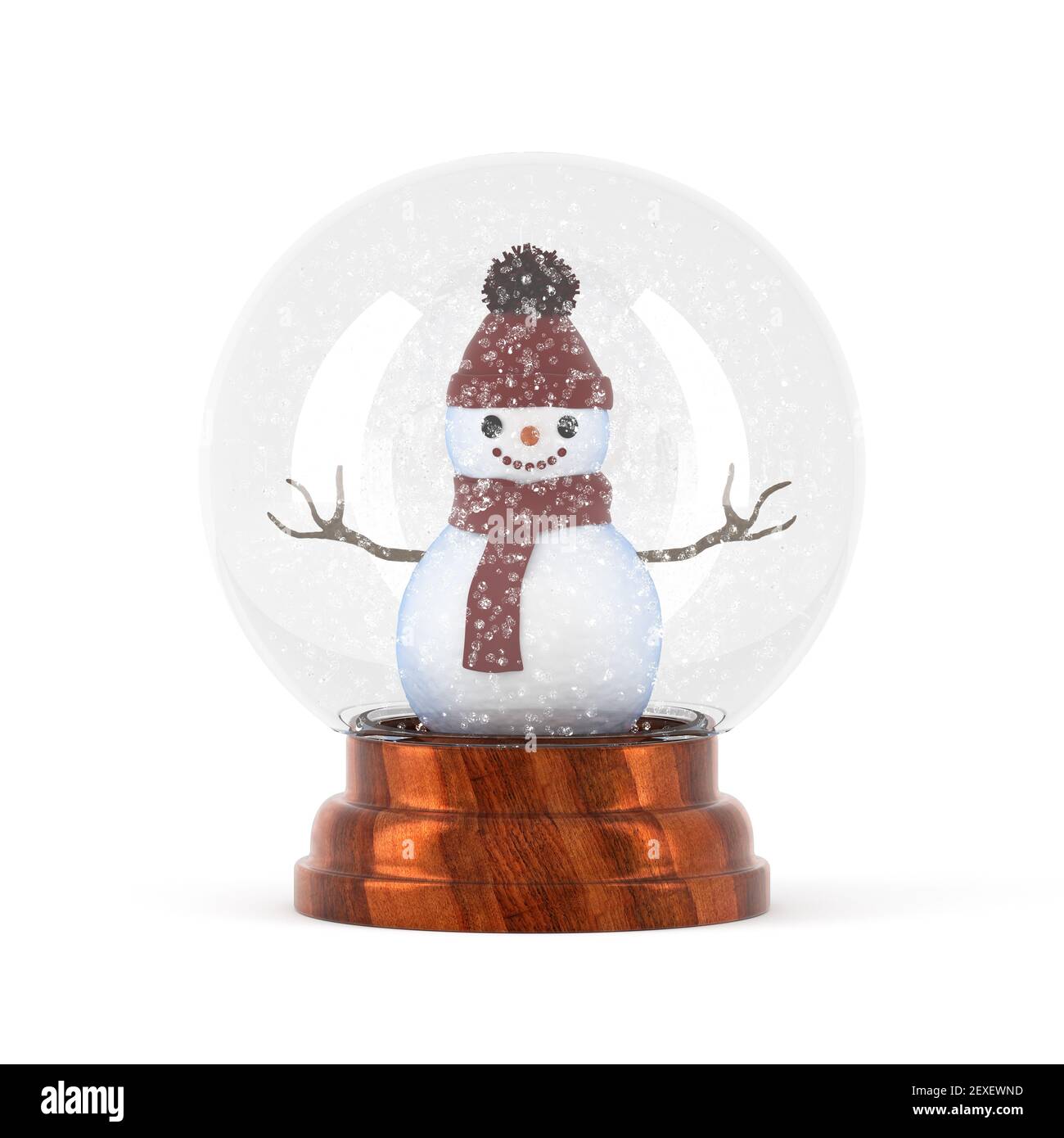 Christmas snow globe isolated on white hi-res stock photography and ...