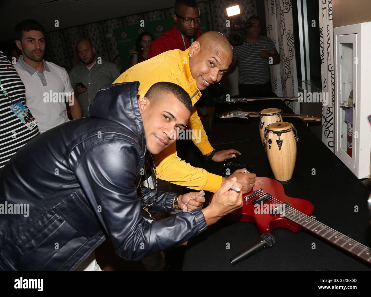 MIAMI BEACH, FL-NOVEMBER 24: Alexander Delgado and Randy Malcom are ...