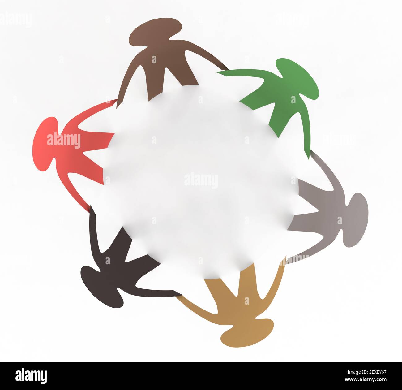 Paper Chain Men Stock Photo - Alamy