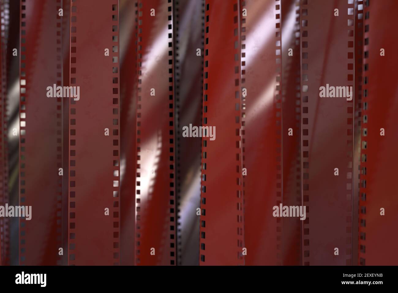 Red Film Strip Background Stock Photo - Alamy