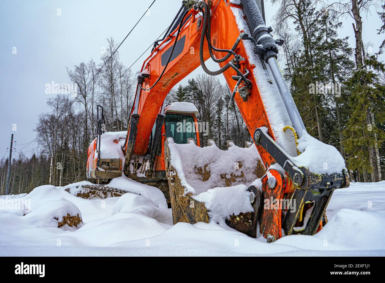 Orange Digger High Resolution Stock Photography and Images - Alamy