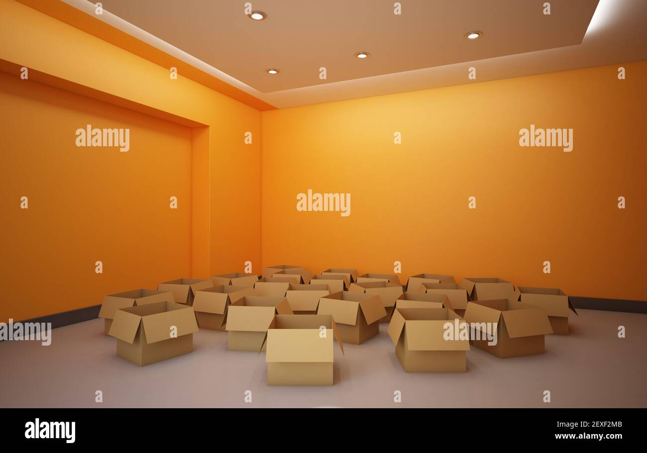 Empty boxes hi-res stock photography and images - Alamy