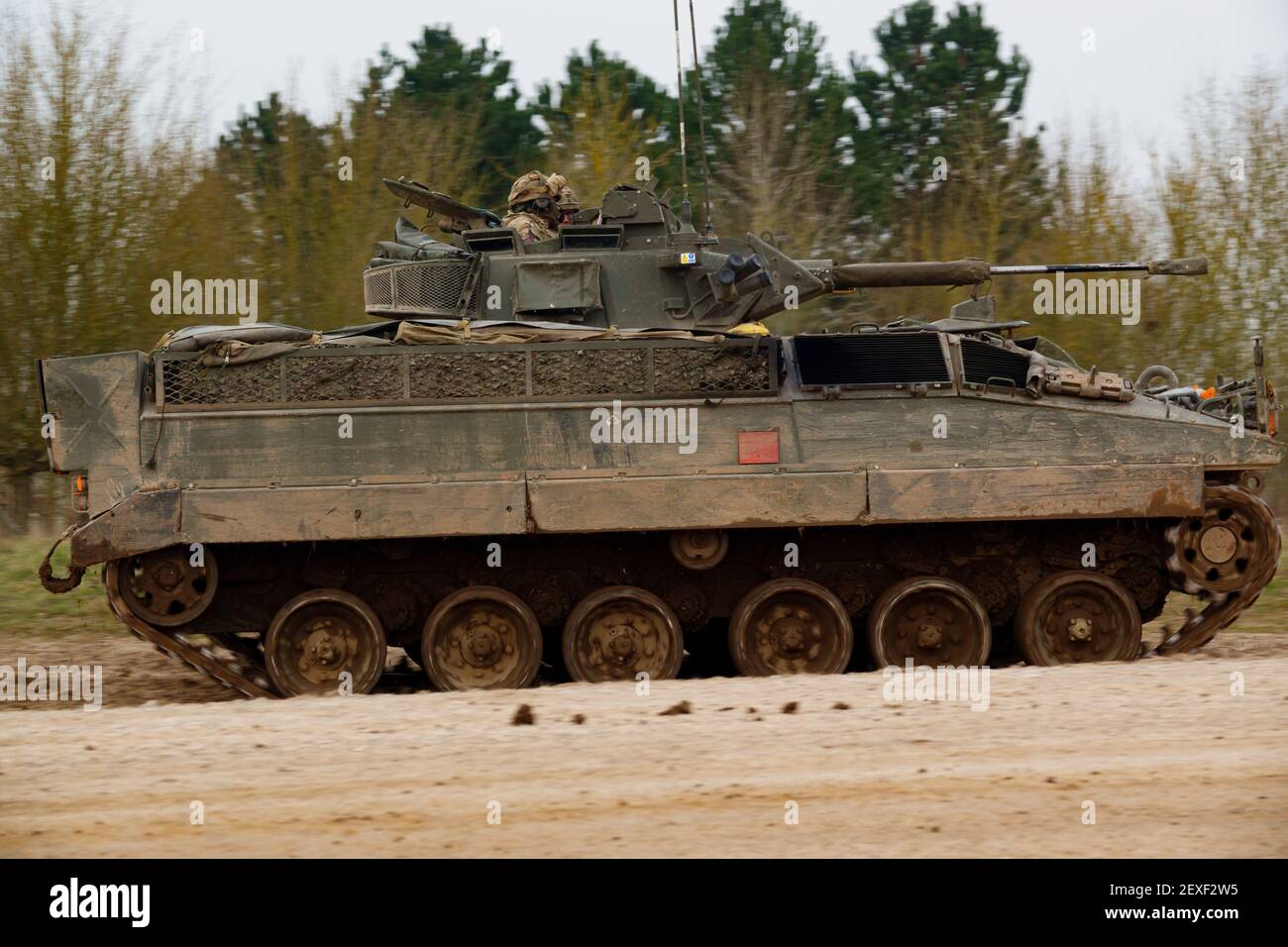 british army FV510 warrior light infantry fighting vehicle tank on ...