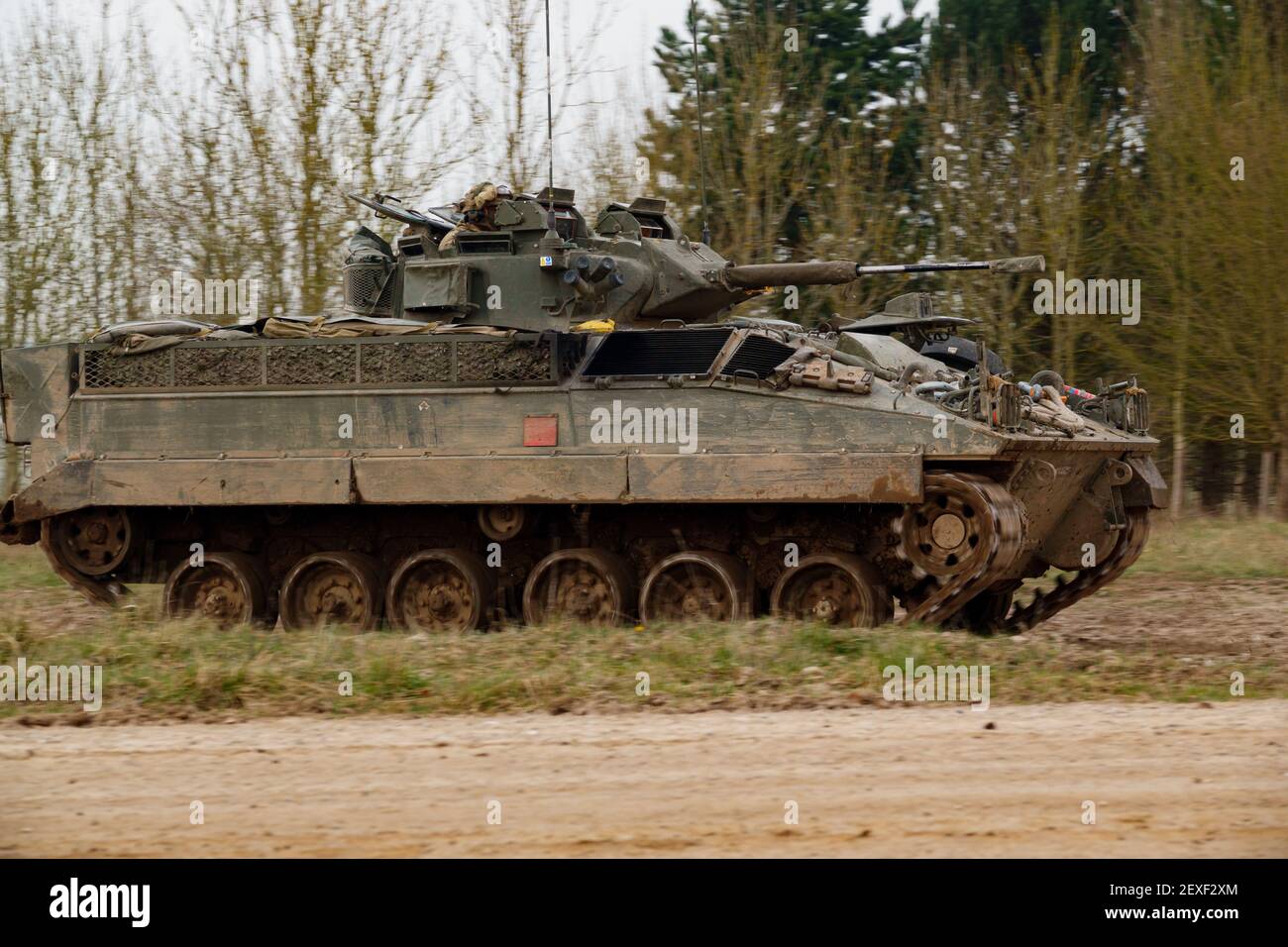 british army FV510 warrior light infantry fighting vehicle tank on ...