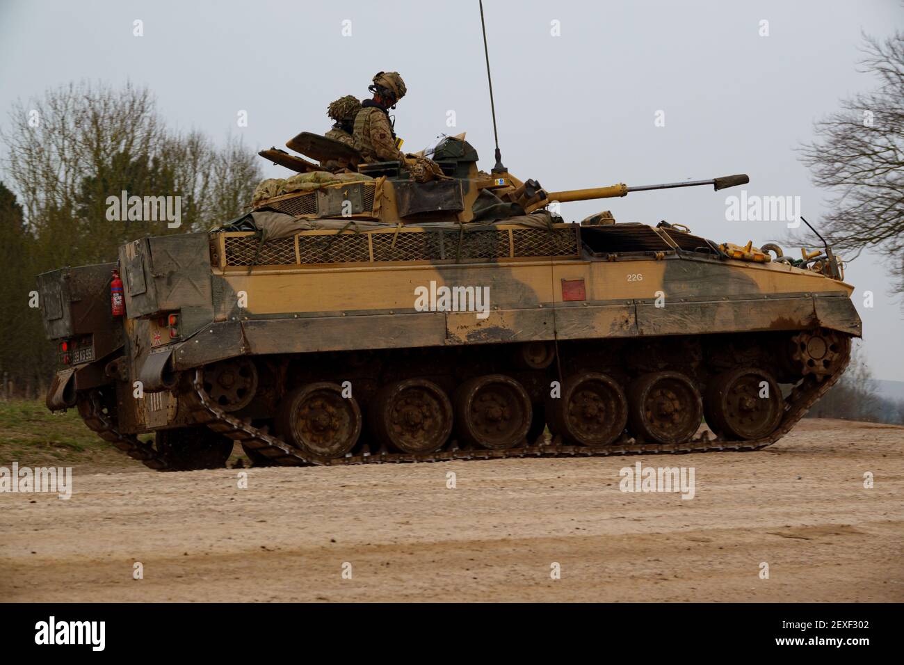 british army FV510 warrior light infantry fighting vehicle tank on ...