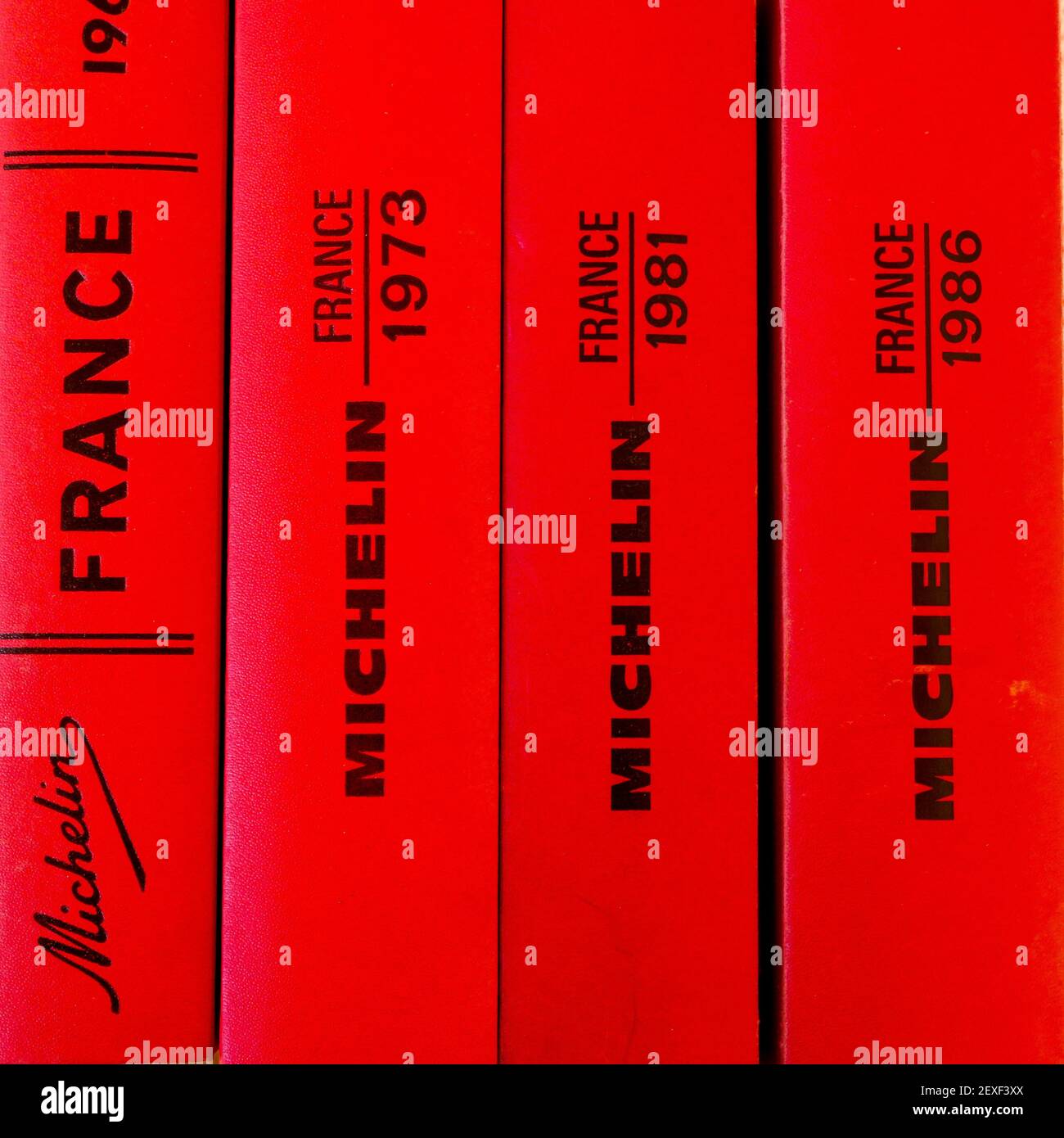 Vintage Michelin red Guide, France Stock Photo - Alamy