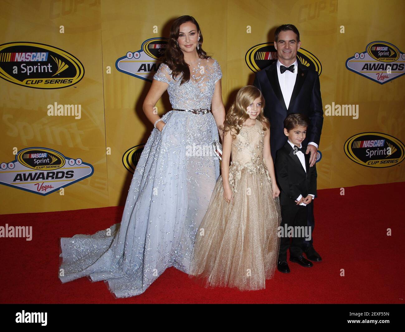 04 December 2015 - Las Vegas, Nevada - Ingrid Vandebosch, Jeff Gordon ...
