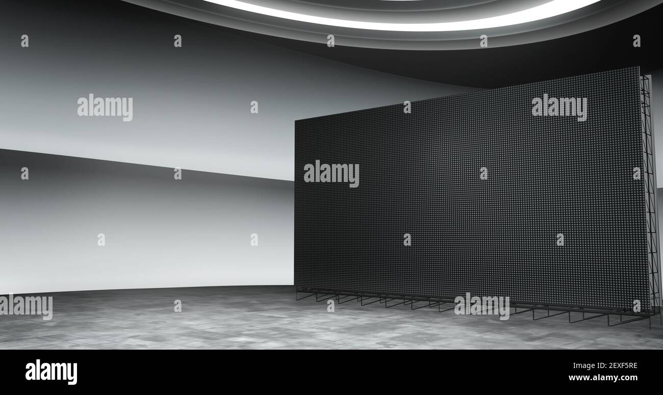 Virtual meeting room background, with a big blank screen ideal for tv ...