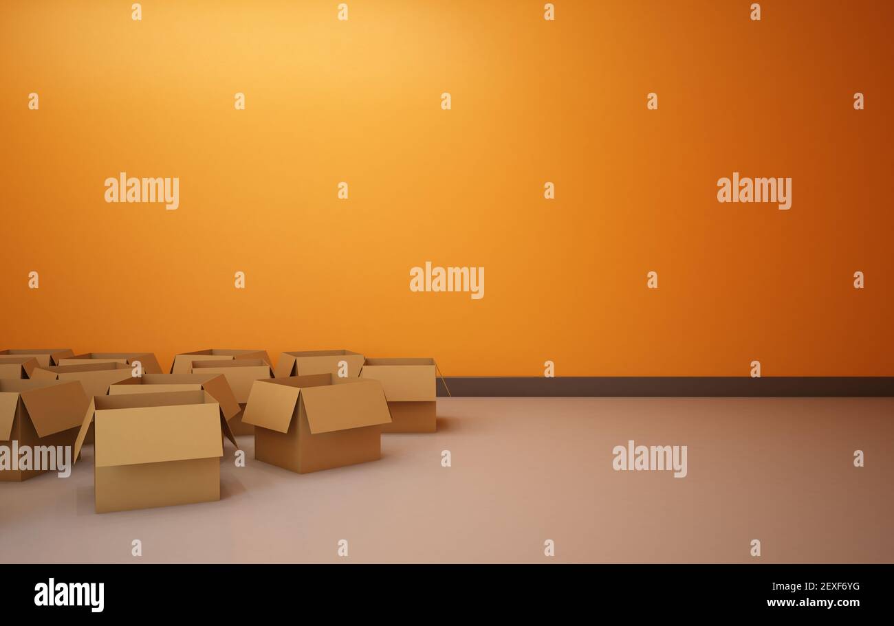 Empty boxes hi-res stock photography and images - Alamy