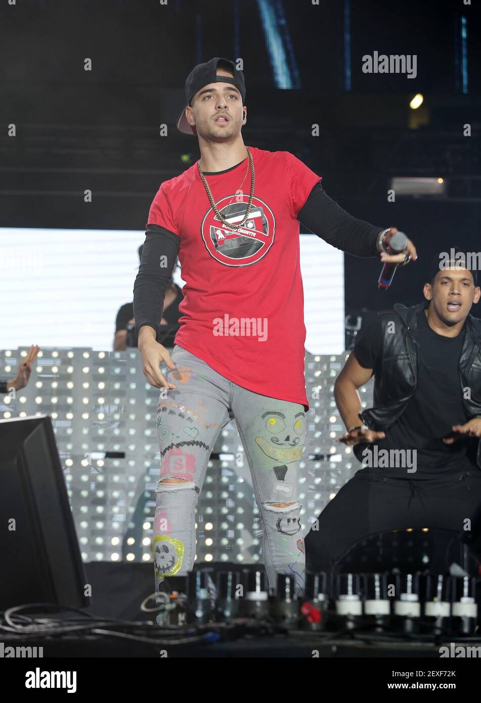 MIAMI. FL-DECEMBER 5: Maluma Performs during the the Grand Slam Party ...