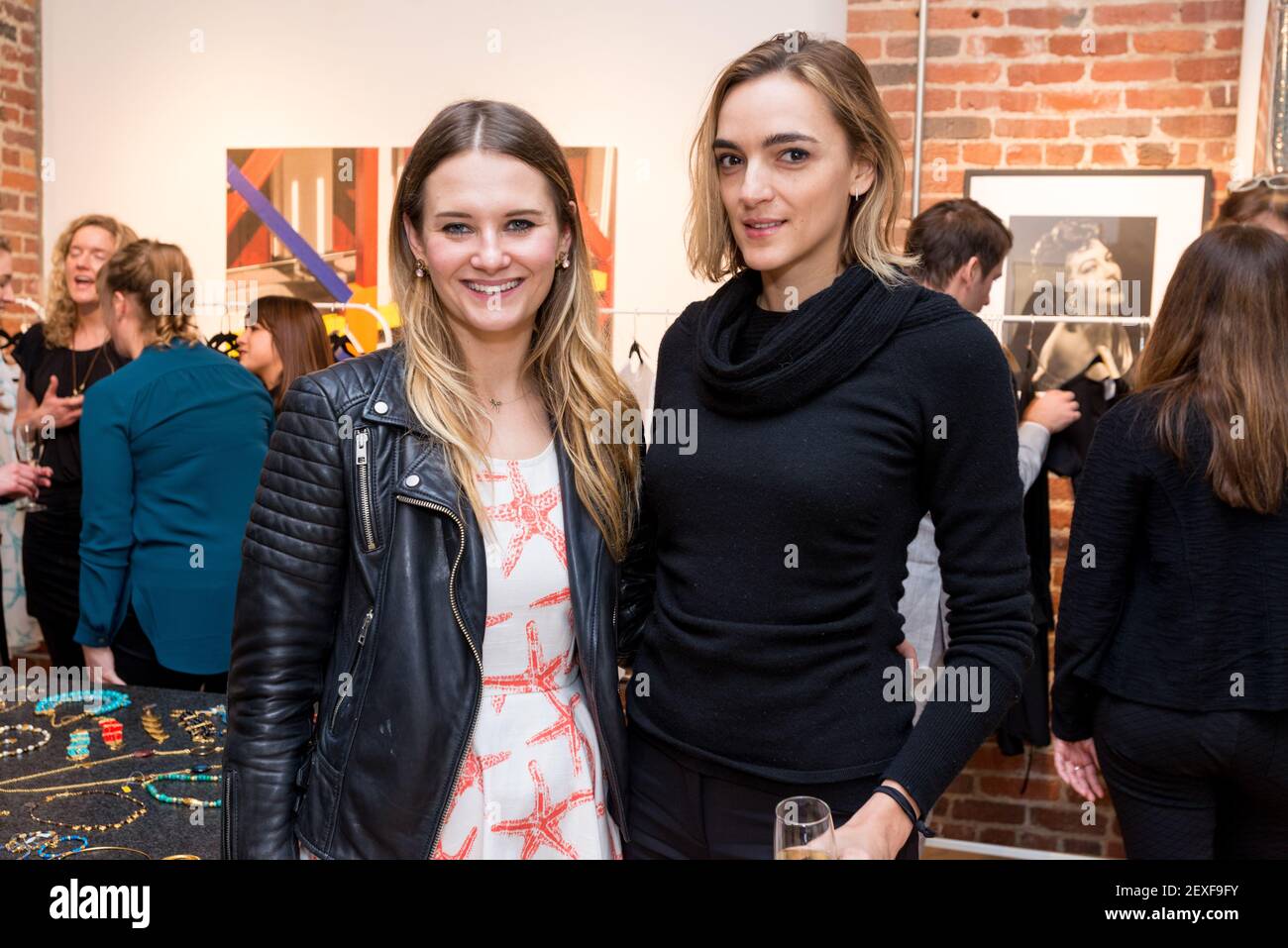 Kamila Dmowska and Sasha Zvereza at the Kamila Dmowska Holiday Trunk ...