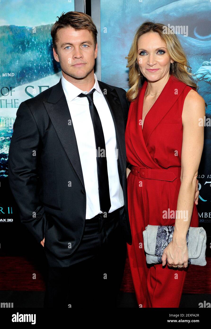 Luke and Samantha Hemsworth attend the "In The Heart Of The Sea" New ...