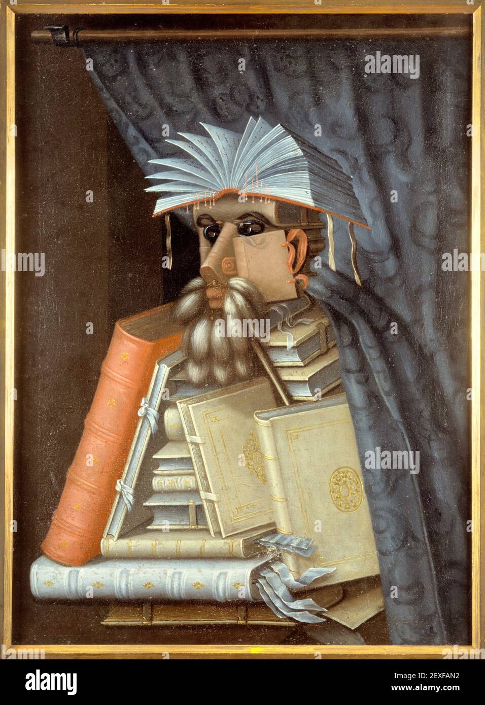 The Librarian by Giuseppe Arcimboldo. An amusing portrayal of a ...