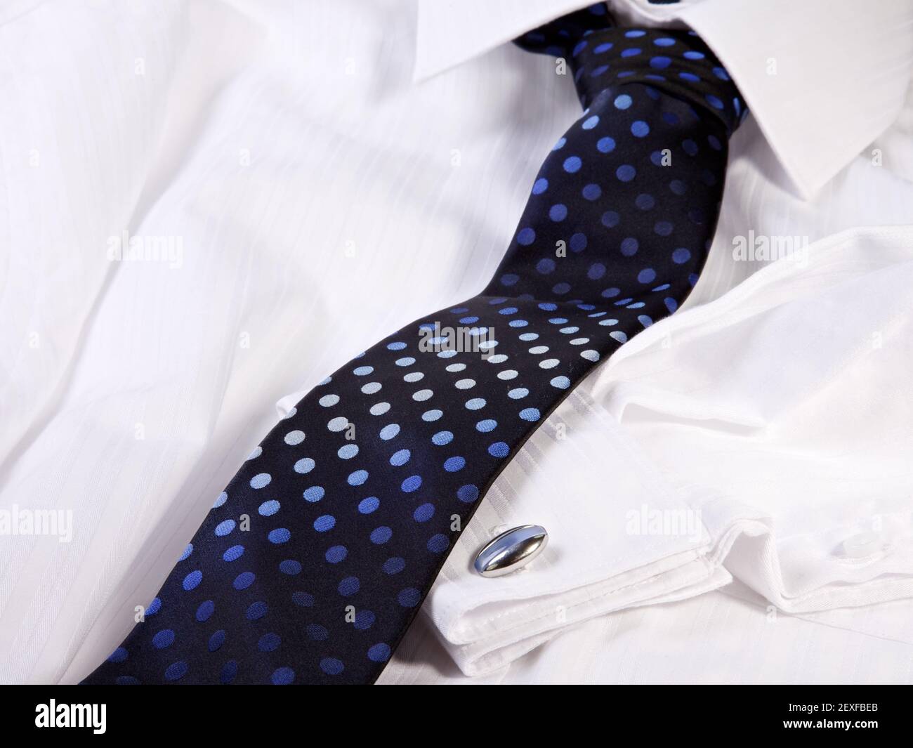 Business Tie and Cuff Link Stock Photo - Alamy