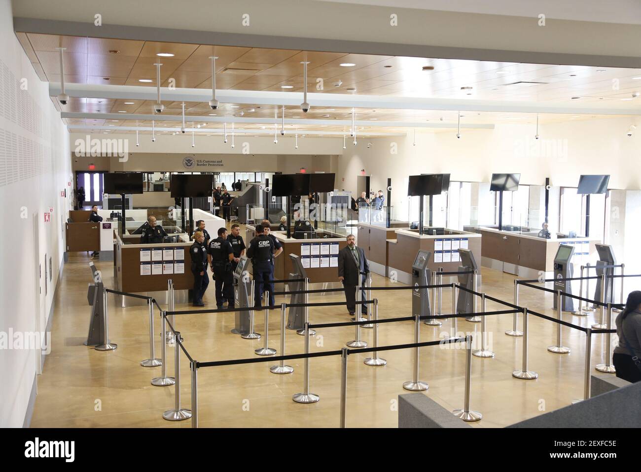 The Customs area in San Diego on Wednesday, Dec. 9, 2015, on opening ...