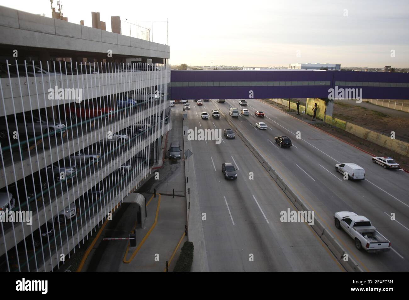 The Cross Border XPress pedestrian bridge between San Diego and the ...