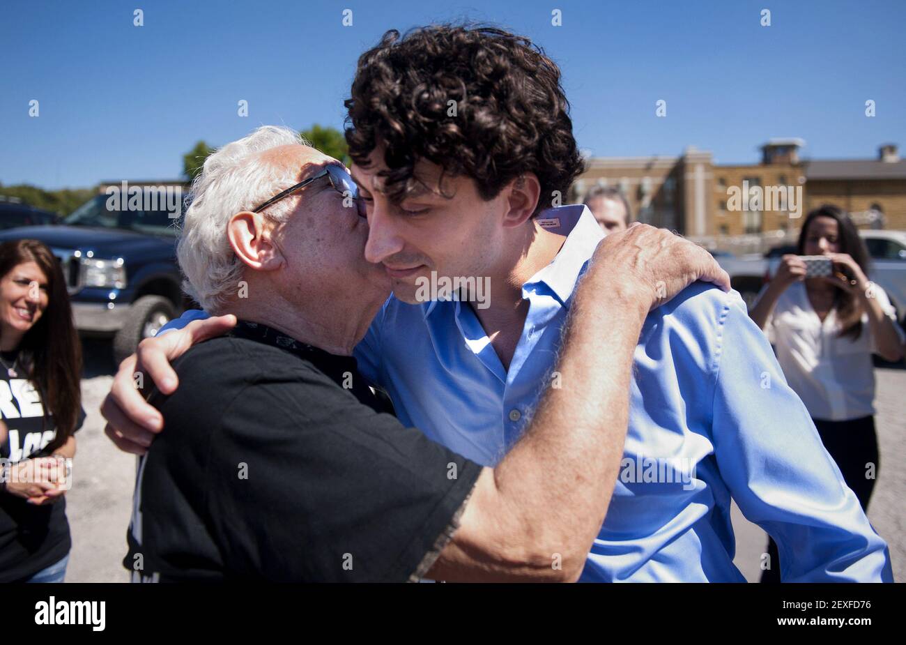 Mario Casciaro (center), found guilty in the 2002 killing of grocery ...