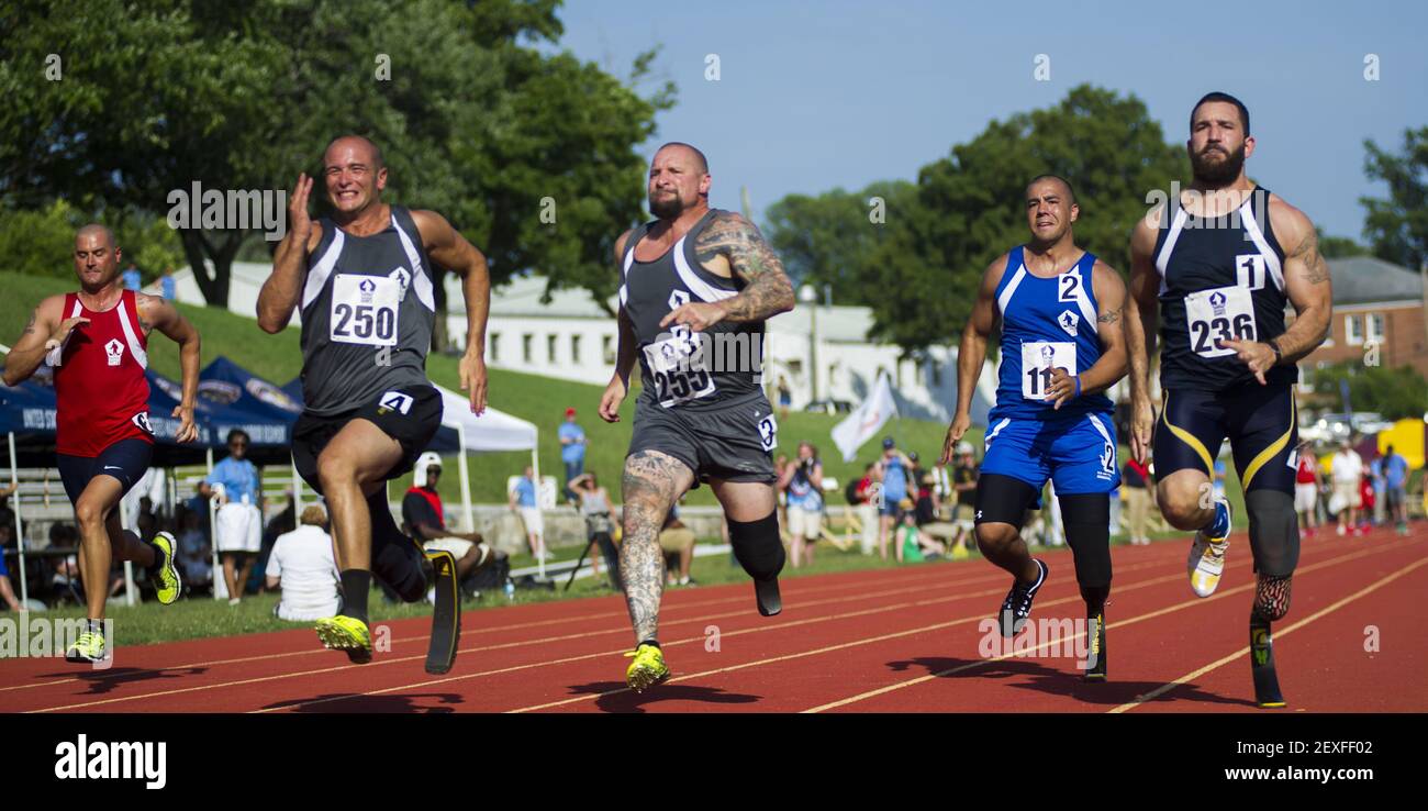 QUANTICO, Va. (June 23, 2014) Members of various teams participate in ...