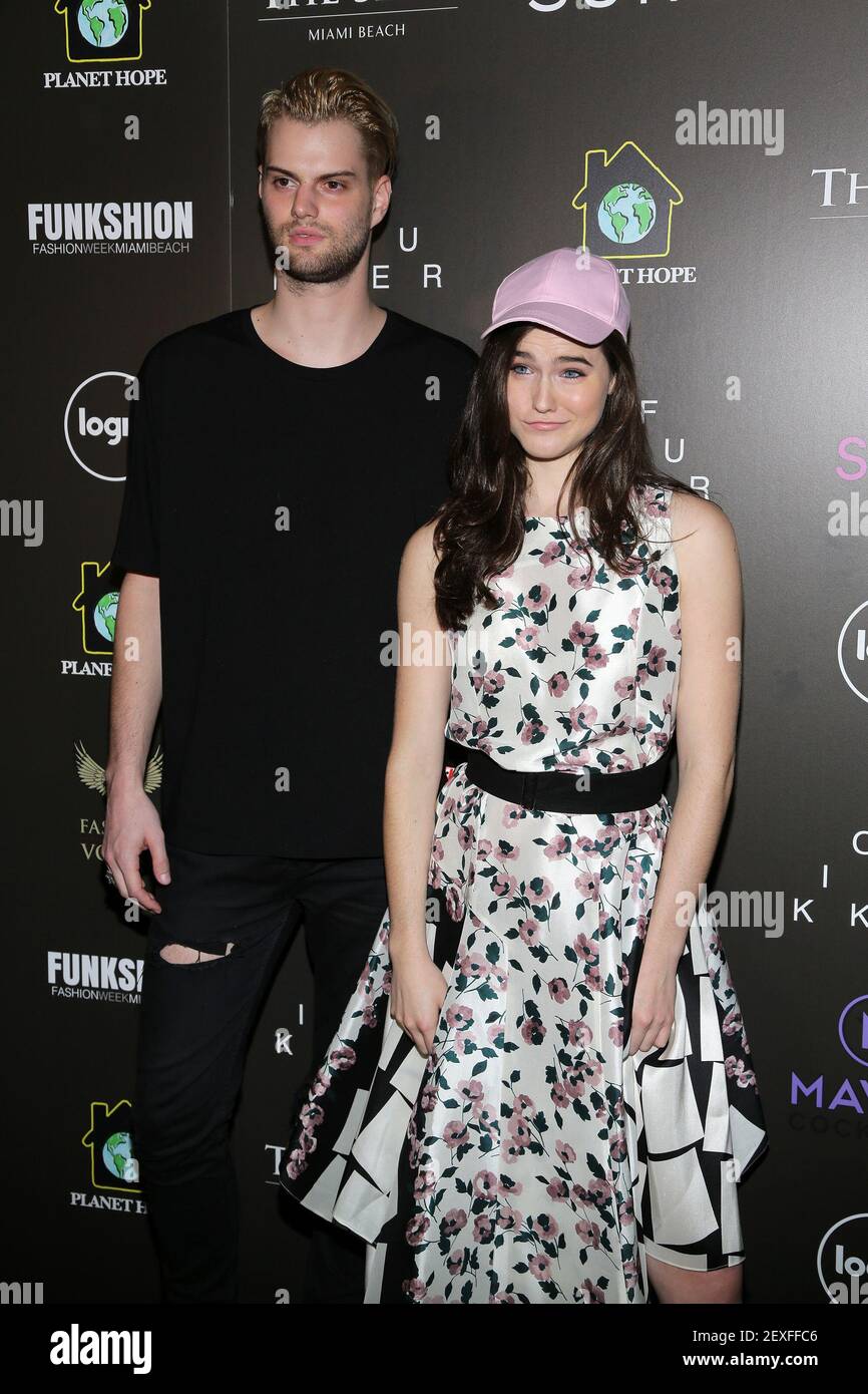 MIAMI BEACH, FLORIDA. NOVEMBER 6: Tucker Halper and Sophie Hawley-Weld ...