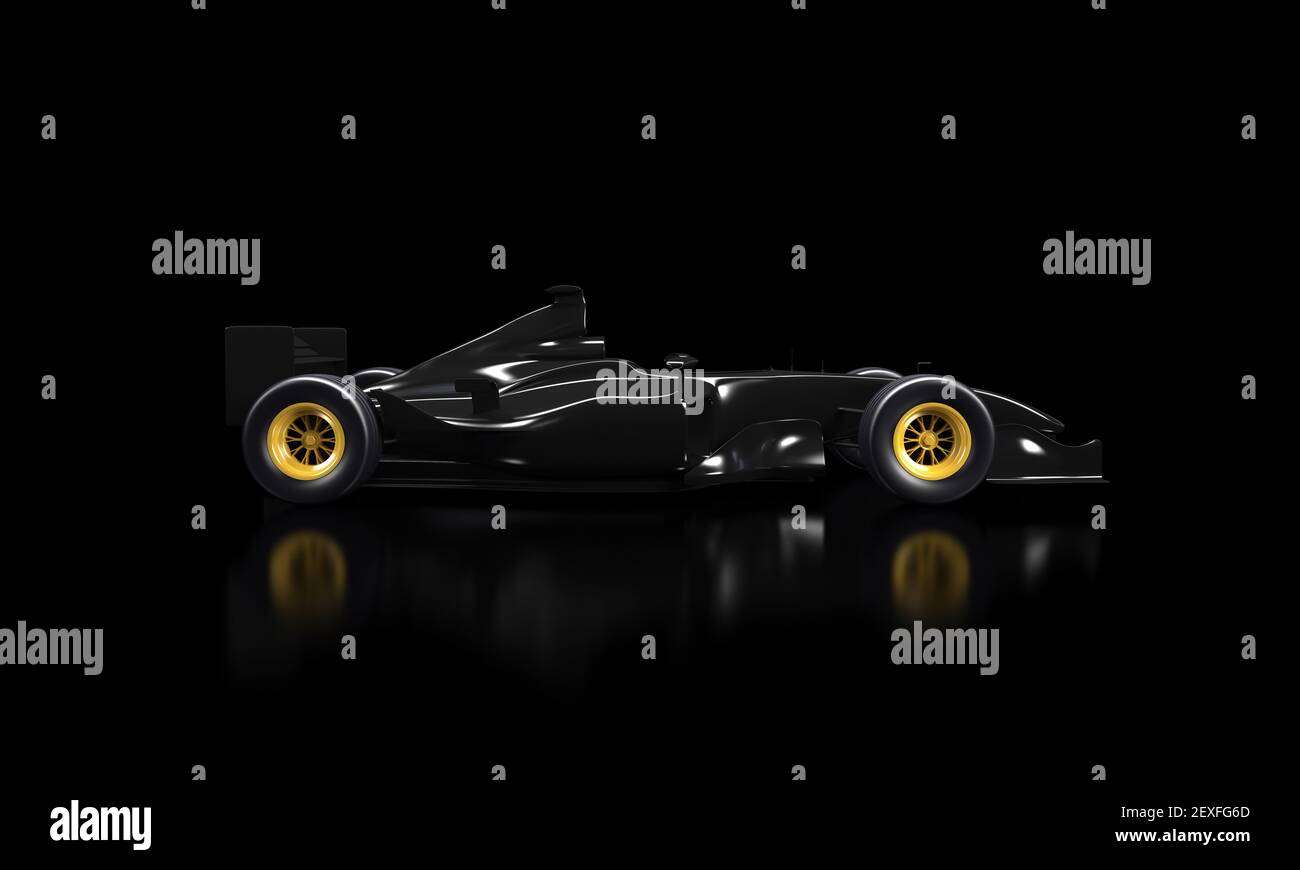 F1 car on Dark background Stock Photo - Alamy