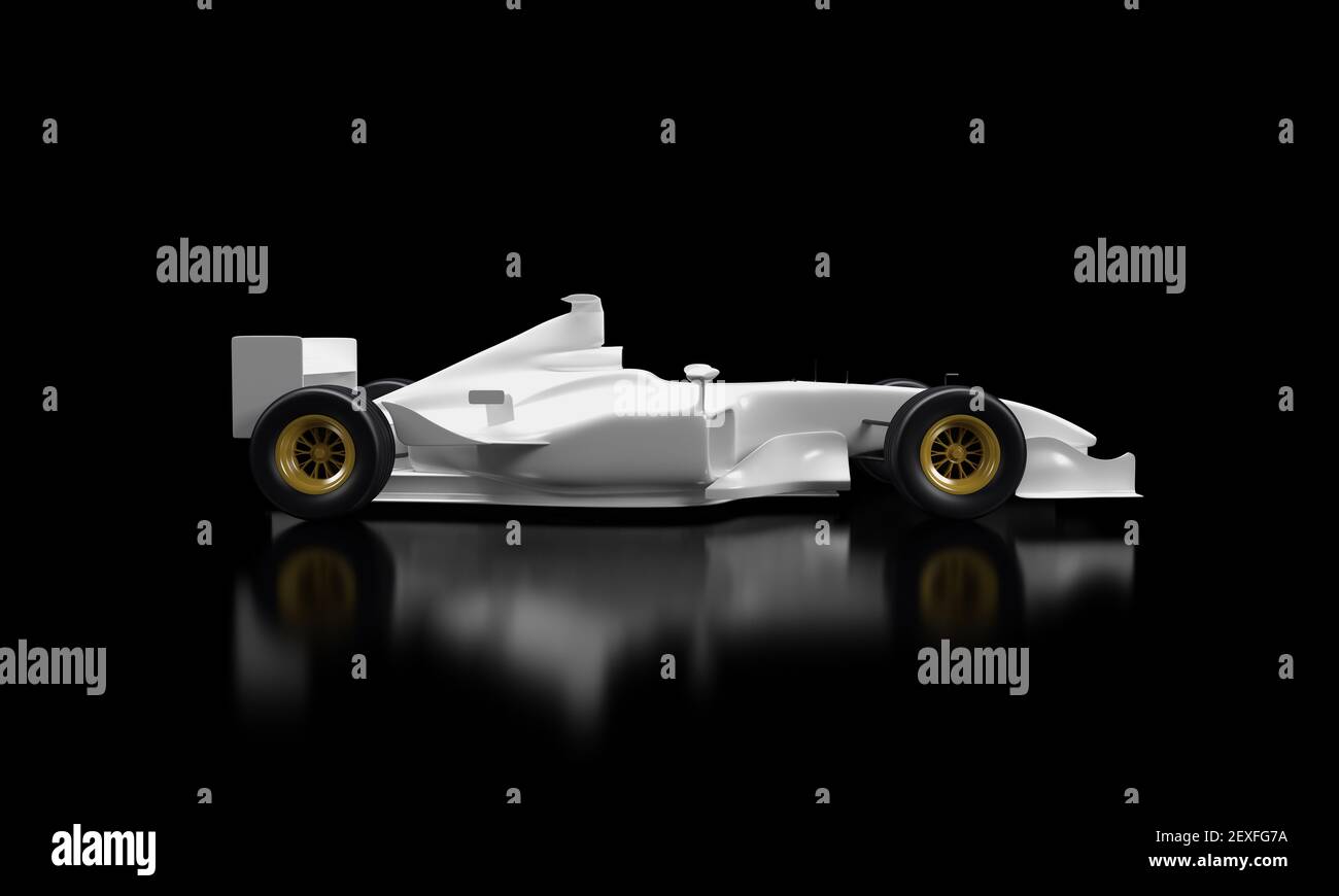 F1 car on Dark background Stock Photo - Alamy