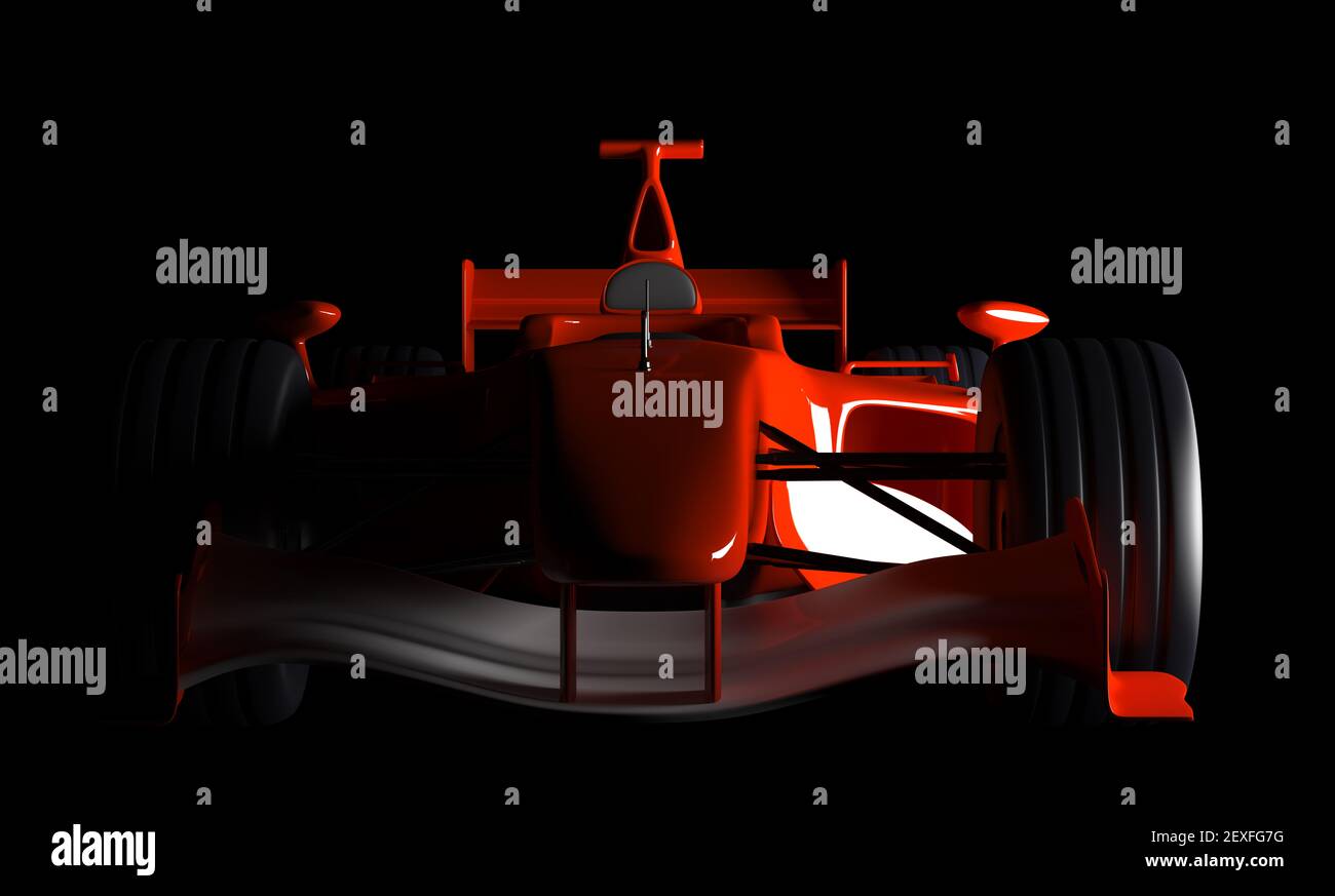 F1 car on Dark background Stock Photo - Alamy