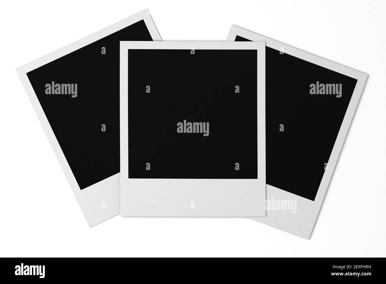 Isolated Stacked Photo Frames Stock Photo - Alamy