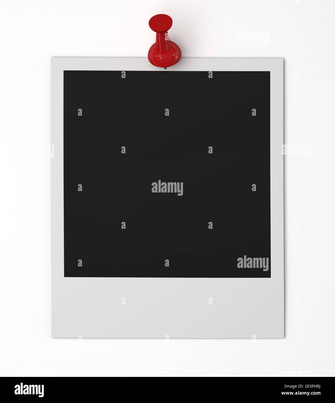 Isolated Photo Frames With Push Pin Stock Photo - Alamy